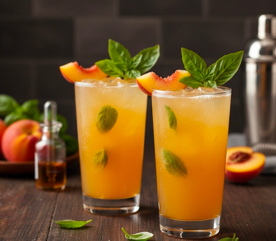 CANNABIS-INFUSED "BASIL INFUSED PEACH COOLER" MOCKTAIL – 420 Rebels