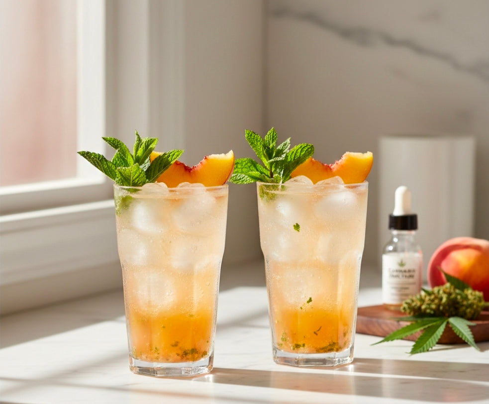 CANNABIS-INFUSED "KUSH PEACH MINT RICKEY" MOCKTAIL – 420 Rebels
