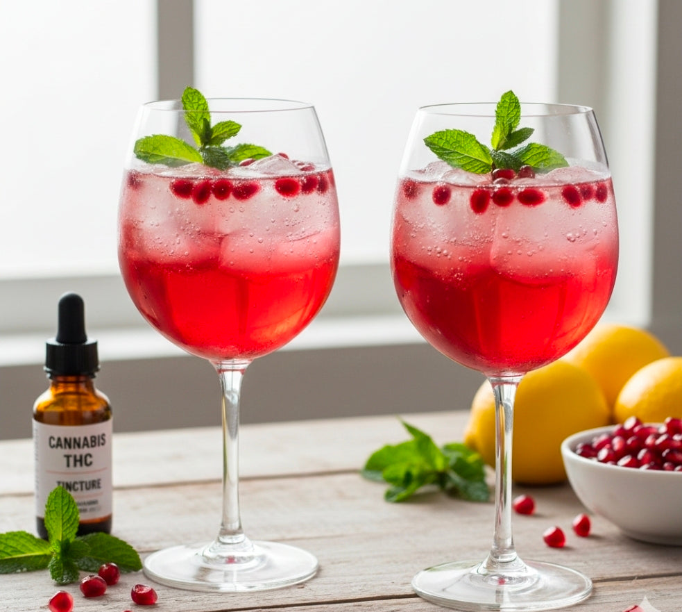 CANNABIS-INFUSED "POMEGRANATE LEMONADE SPRITZ" MOCKTAIL – 420 Rebels